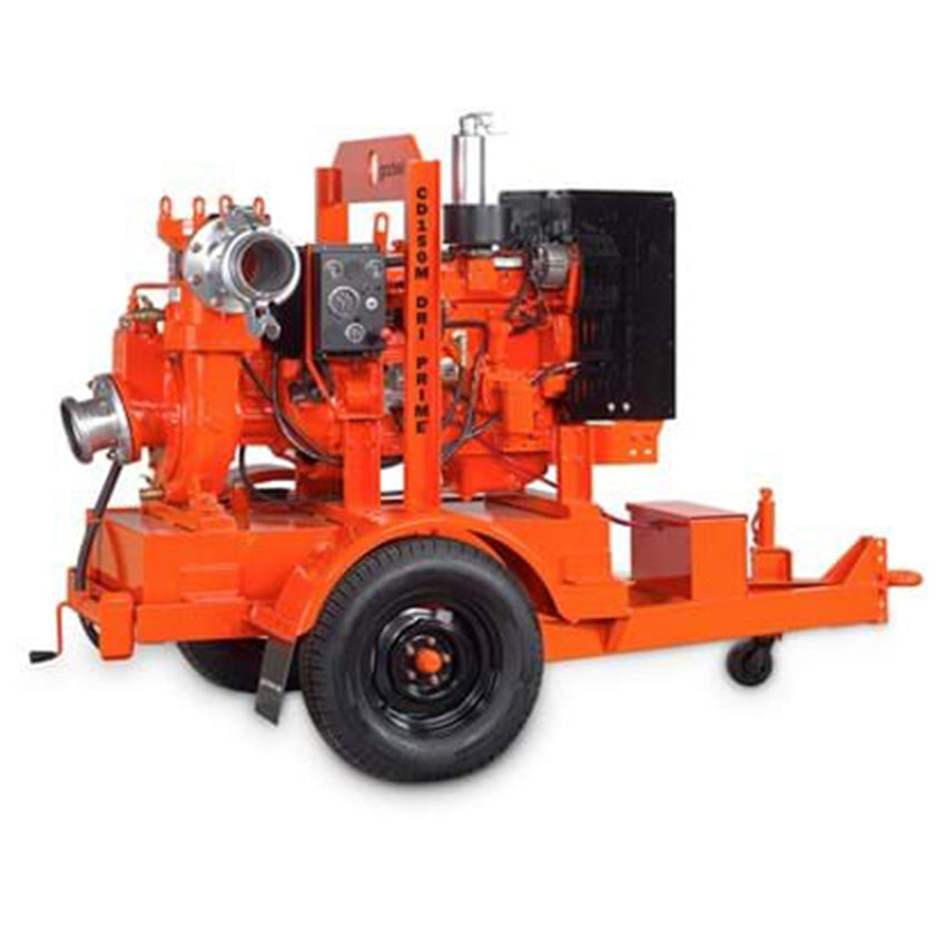 Trailered Diesel Trash Pump 6 in – Falcon Equipment Rentals
