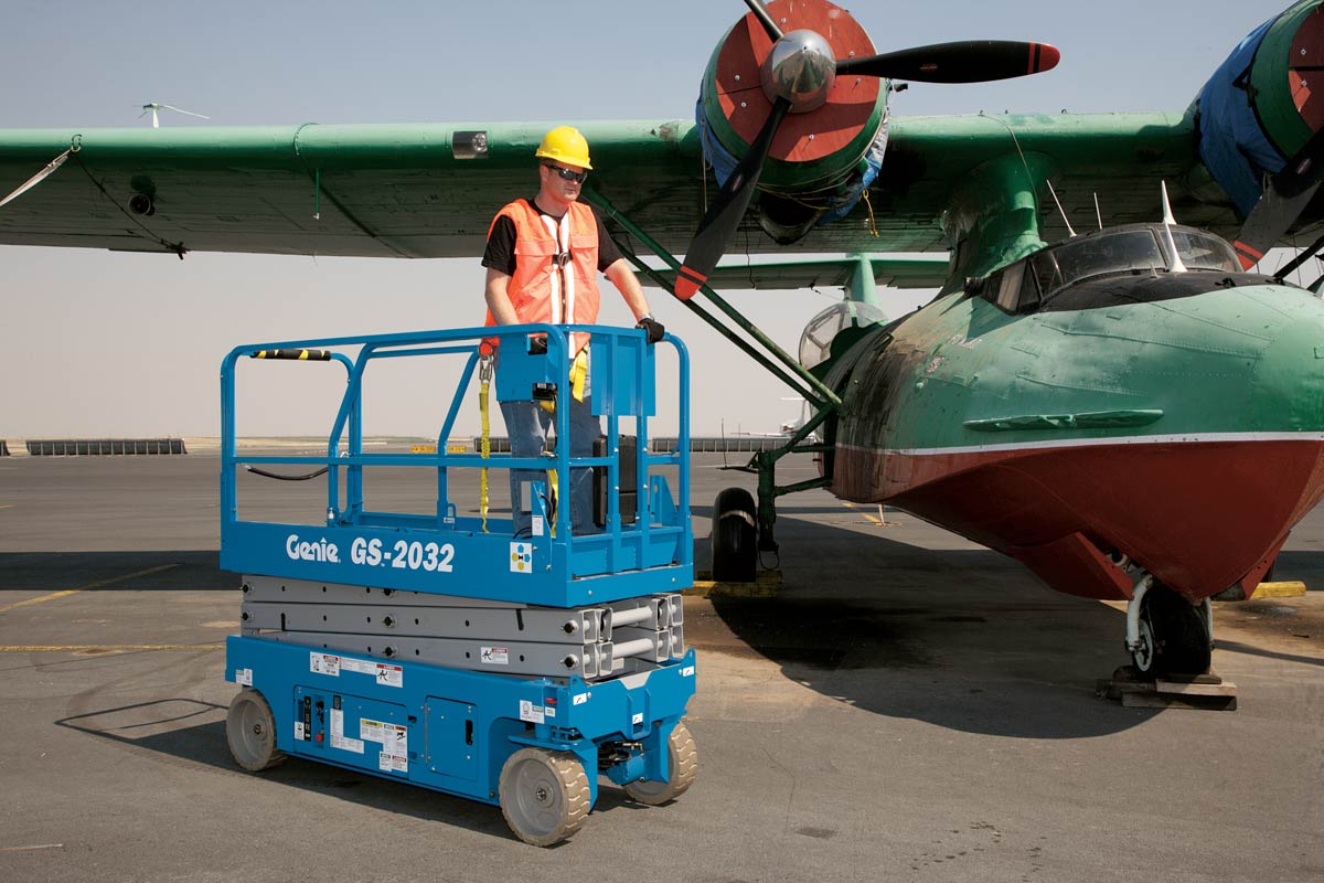Indoor Scissor Lift - 20 Foot – Falcon Equipment Rentals